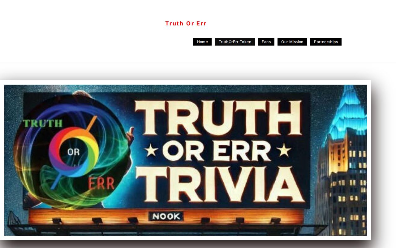 Truth Or Err Culture Trivia